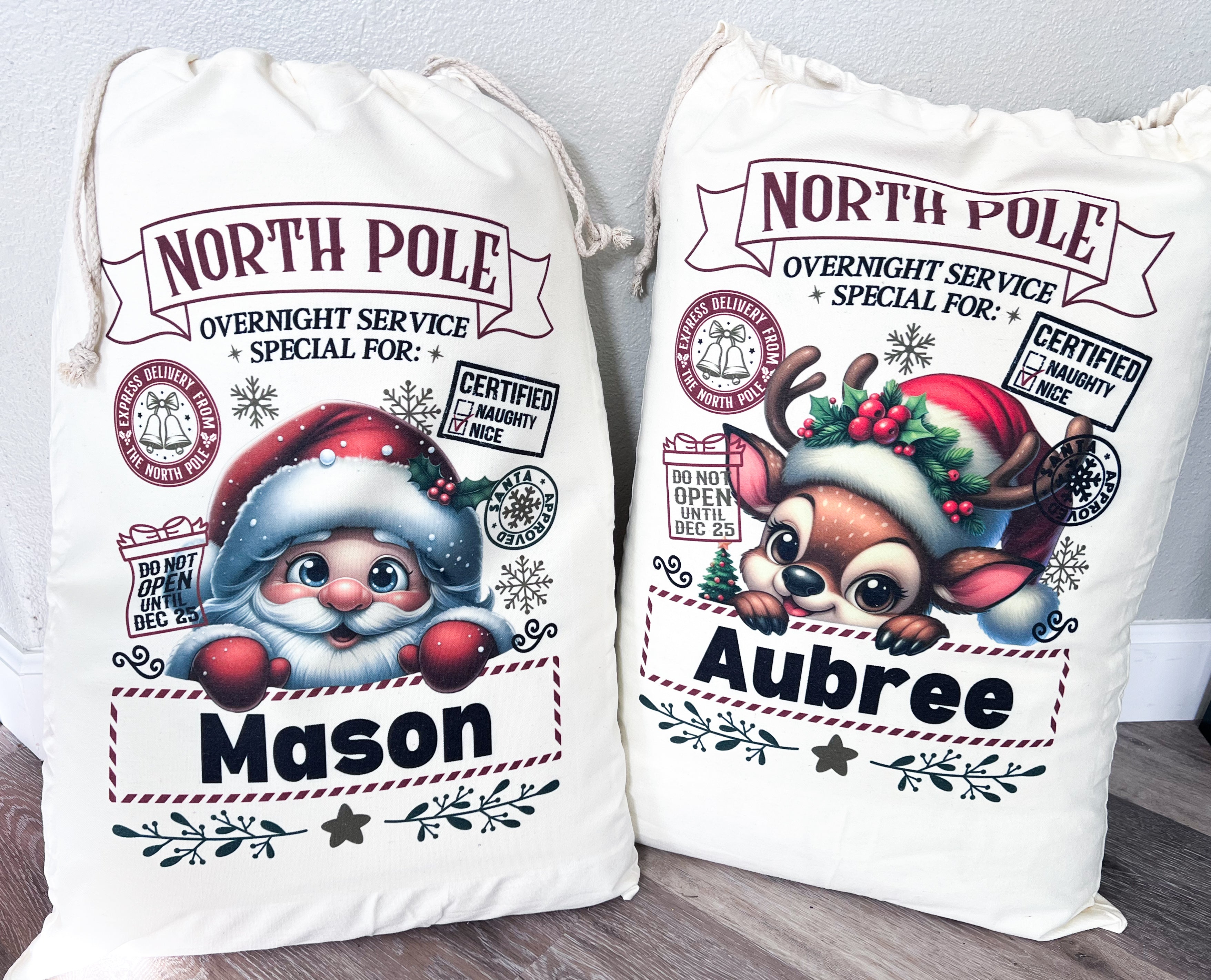 Santa Sacks – Henry & Hannah